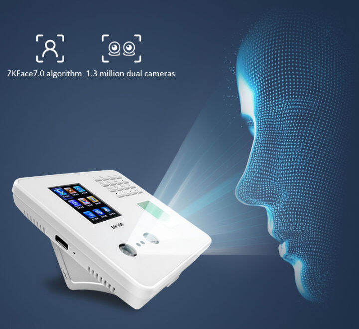 ZK ZK3969 Central Control Wisdom ZK3969 Biometrics Face Recognition Fingerprint Time Card ...