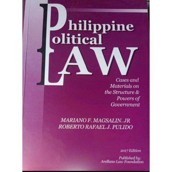 MAGSALIN & PULIDO-PHILIPPINE POLITICAL LAW 2017 | Lazada PH