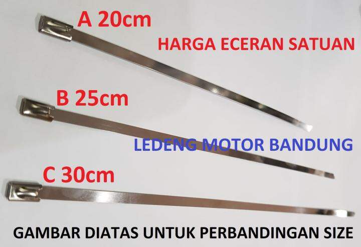 Tali Ripet Besi Knalpot Klem Stainless Exhaust Wrap Kabel Ties Rivet ...