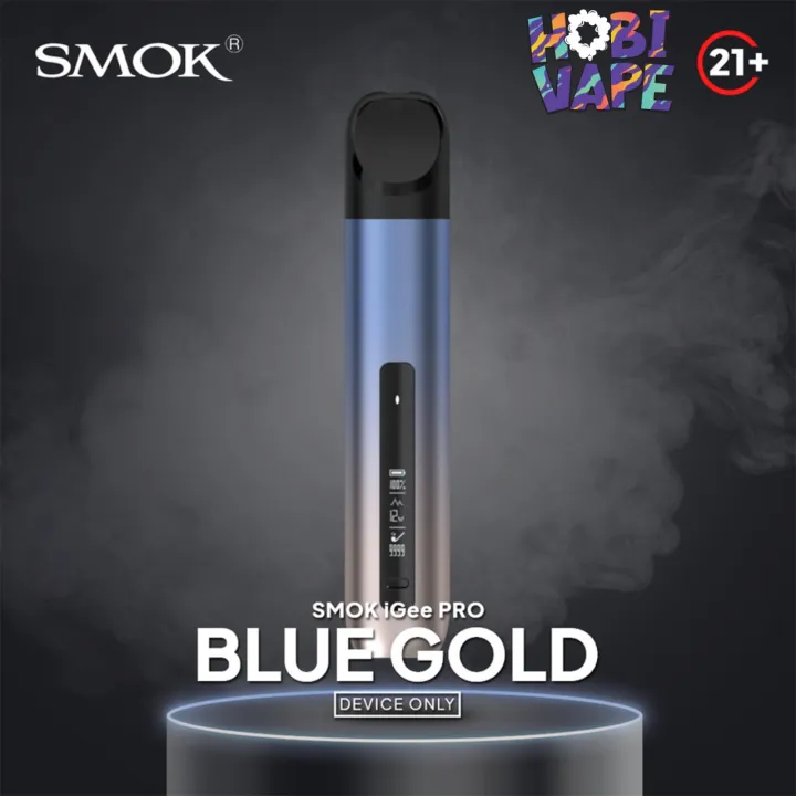 SMOK IGee Pro Vape Rokok Elektrik Pod Mod Vapor Relx Blue Gold | Lazada ...