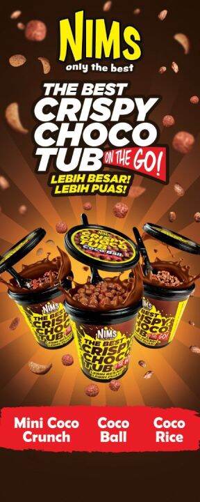 NIMS Crispy Choco Tub (Chocotub/Choco Jar) - Coco Rice | Lazada
