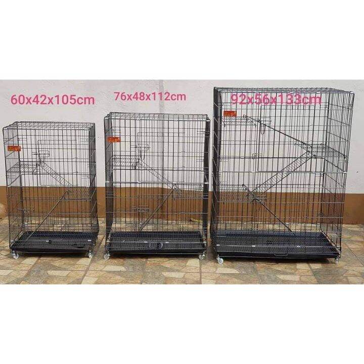 PAWSMART COLLAPSIBLE CAT CAGE MEDIUM 3 layer♤ | Lazada PH
