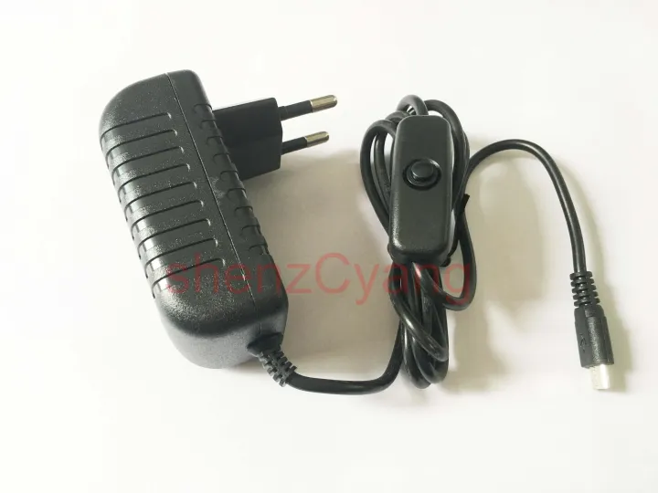1PCS 5V 3A Raspberry Pi 3 Power Supply Switch Button Power Adapter USB ...