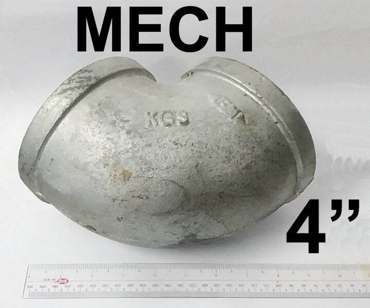 MECH GI ELBOW 4" X 90° THREADED WITH UL AND SA MARKING SCH40 STANDARD ...