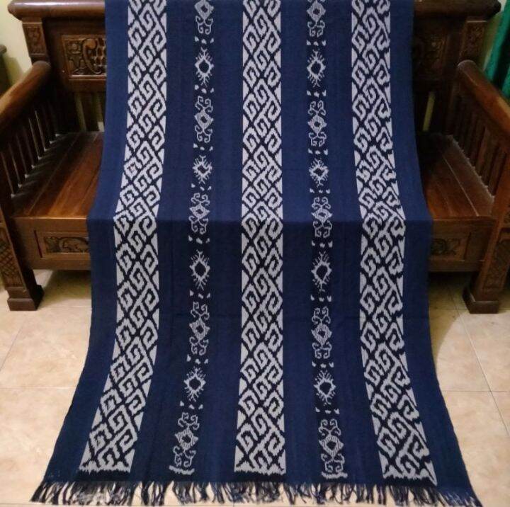 Kain Tenun Etnik Kain Tenun Blanket Tenun Troso Tenun Toraja Warna Biru Navy | Lazada Indonesia