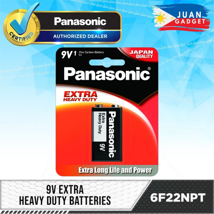 Panasonic 6F22NPT/1B Extra Heavy Duty 9V 6F22 Battery 9V | Lazada PH