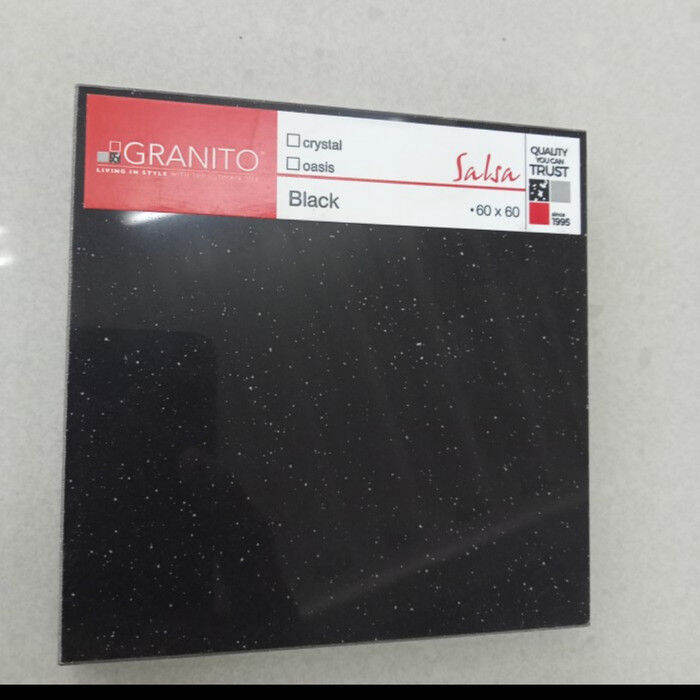 granit lantai 60x60 salsa black bintik by granito textur glossy ...