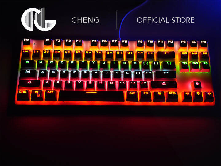 CG CHENG 104 keys Rainbow Gaming USB Wired Keyboard colorful button LED ...
