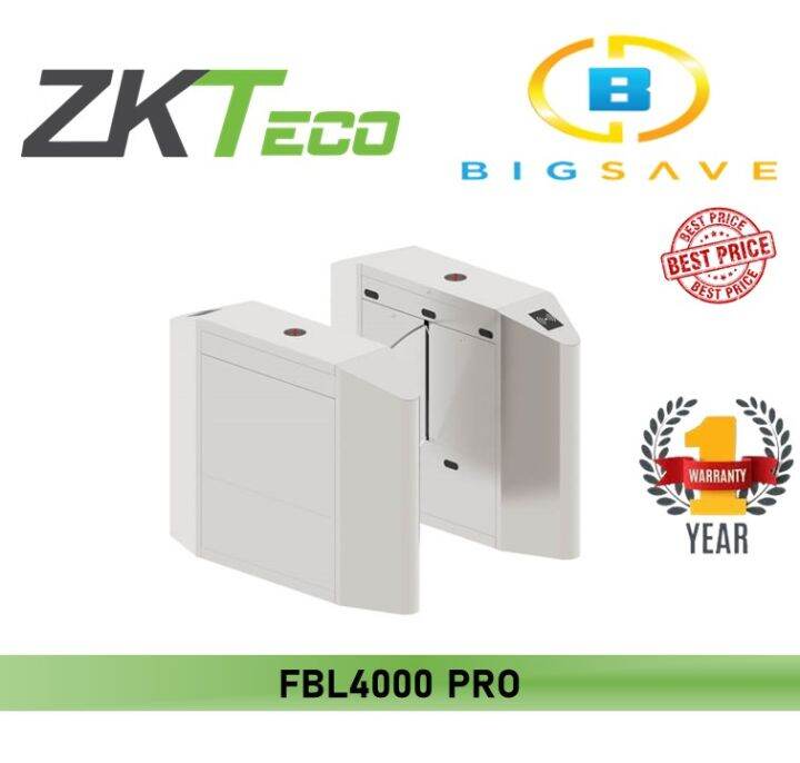 ZKTECO FBL4000 PRO SINGLE LANE FLAP BARRIER TURNSTILE | Lazada