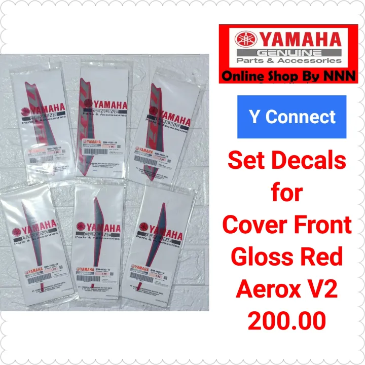 DECALS FOR COVER FRONT GLOSS RED AEROX V2 | Lazada PH