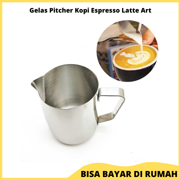 Gelas Pitcher Kopi Espresso Latte Art / Glass Cangkir Cup Jug Wadah ...
