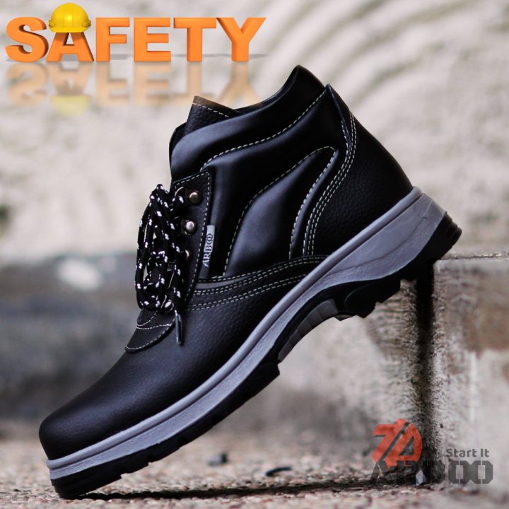 Sepatu Cheetah Ref Arboo Boots Safety Pria KULIT SAPI Real Pic CH-16 ...