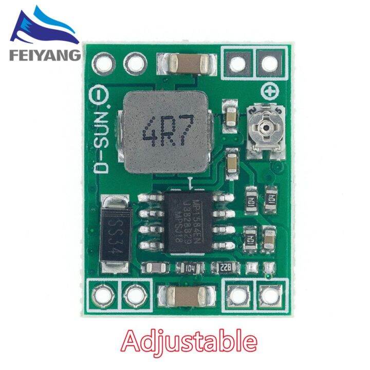 MP1584EN 3A Ultra-Small Size DC-DC Step Down Supply Module Adjustable ...