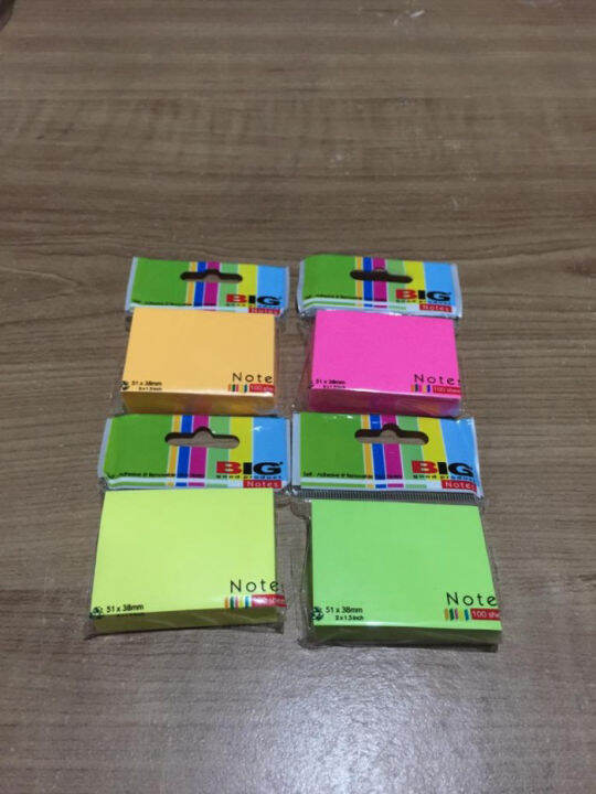 Sticky Notes / Post It BIG 51 x 38mm (1 Warna) 100 Sheets | Lazada ...