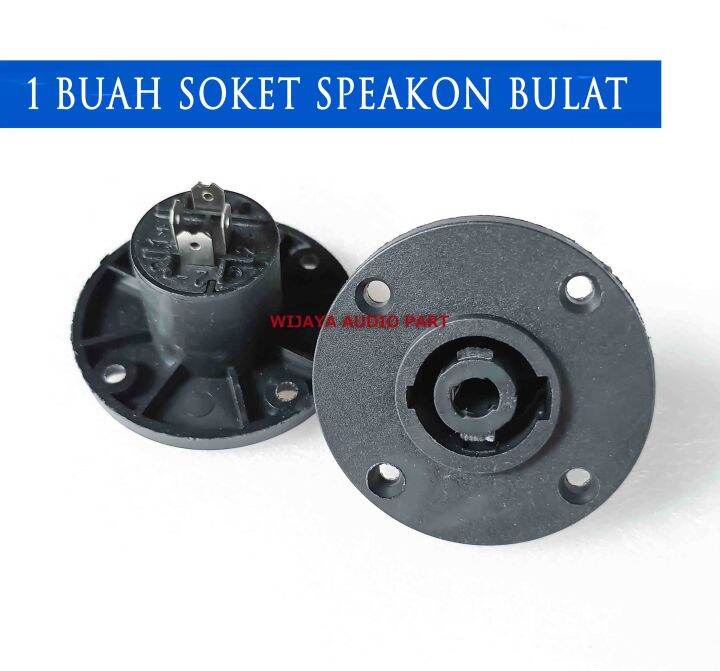 1 BUAH SOCKET SPEAKON BULAT BESAR SOCKET SPEAKON BOX SPEAKER | Lazada ...