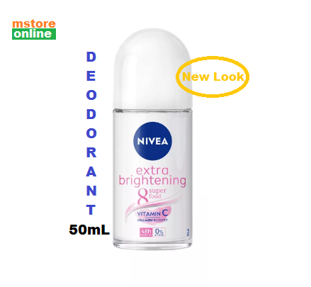Nivea 50mL Deodorant Extra Brightening Anti-Perspirant Roll-on | Lazada PH