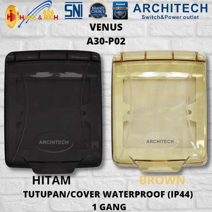 ARCHITECH A30-P02-Cover/Tutupan Waterproof 1 Gang | Lazada Indonesia