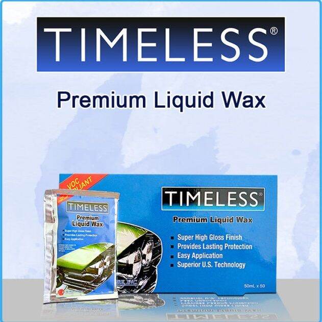 Timeless Premium Liquid Wax for Cars and Motorbikes 50ml Sachet | Lazada PH