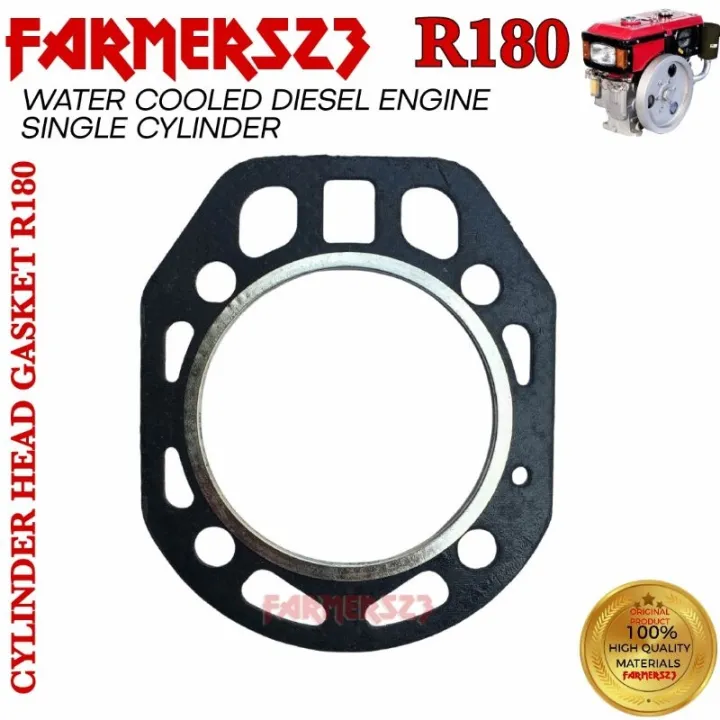 CYLINDER HEAD GASKET R180 BEARING TYPE WATER COOLED DIESEL ENGINE ...