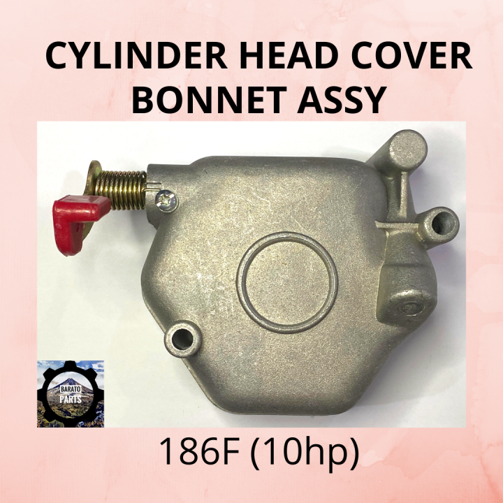 Bonnet Cylinder Head Cover 186F (10hp) for Single Piston Air-cooled ...