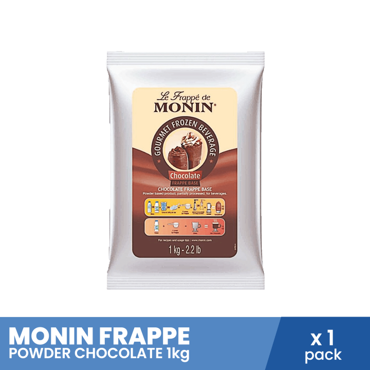 MONIN Frappe Powder Chocolate 1kg, flavored syrup, torani, liquid syrup ...