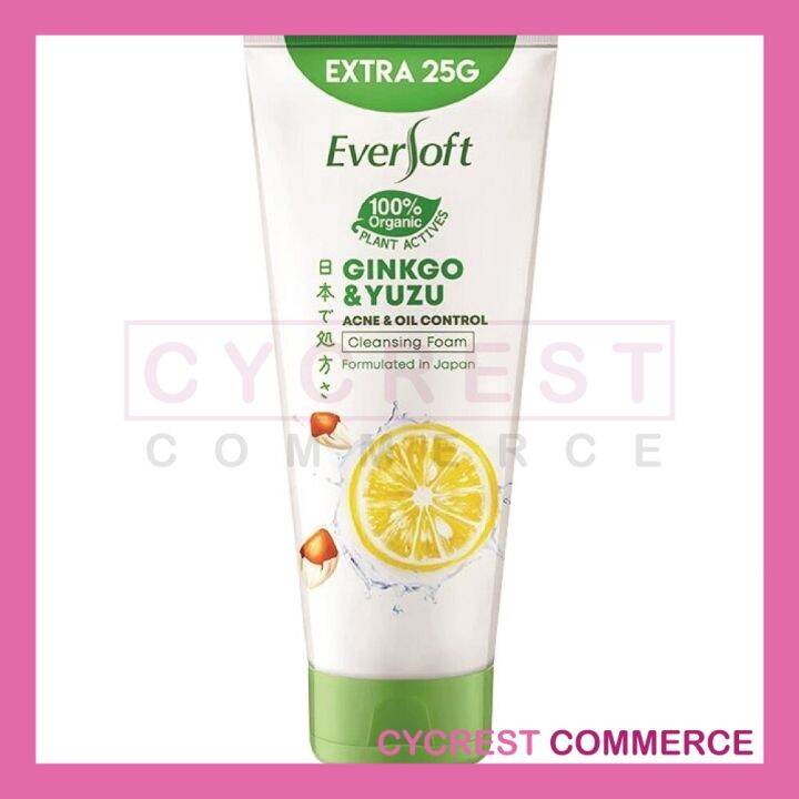 Eversoft Ginkgo & Yuzu Acne & Oil Control Cleansing Foam (195g) | Lazada