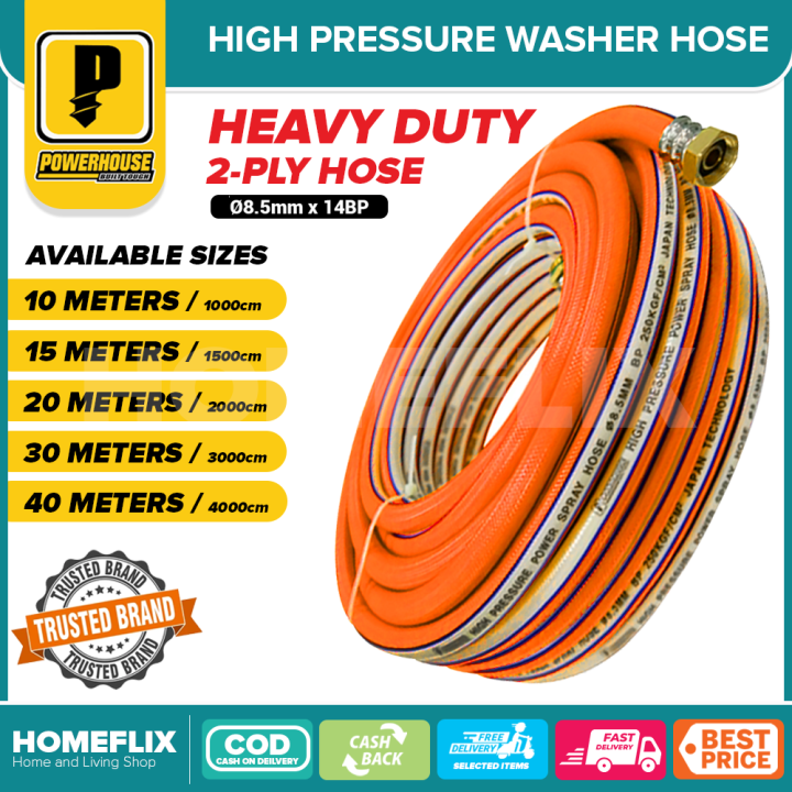 【Homeflix】Water Hose, PVC high Pressure washer pump, Garden Hose set ...