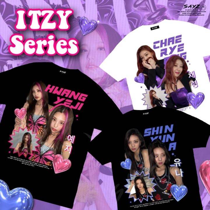 cotton T-shirt (READY) Itzy T-Shirt Yeji Ryujin Lia Chaeryeong Yuna ...