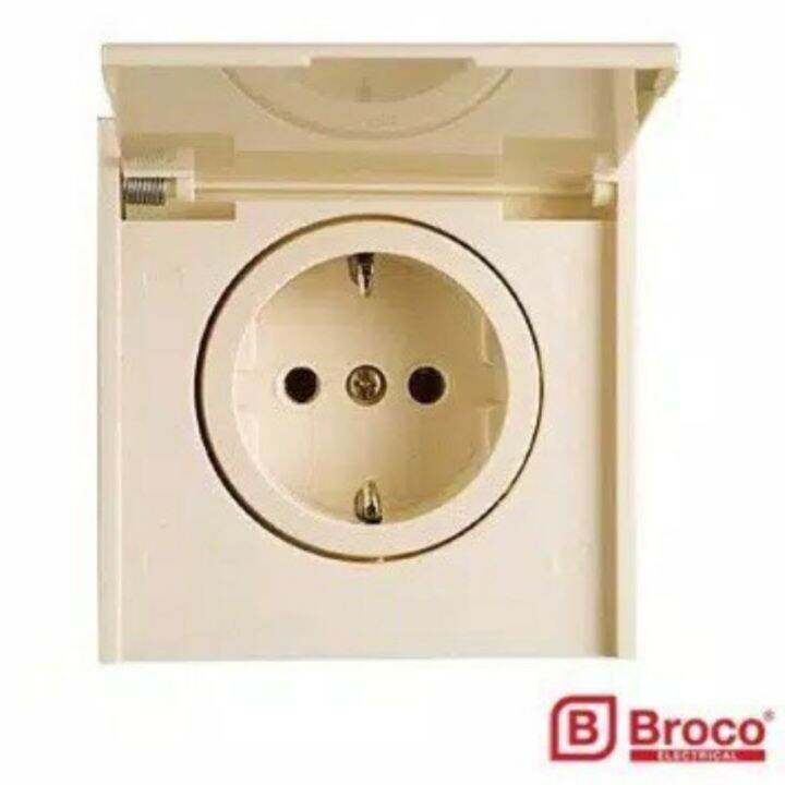 BROCO IB Stop kontak Tutup arde cream 6122 GROSIR INBOW IB TANAM Cover ...