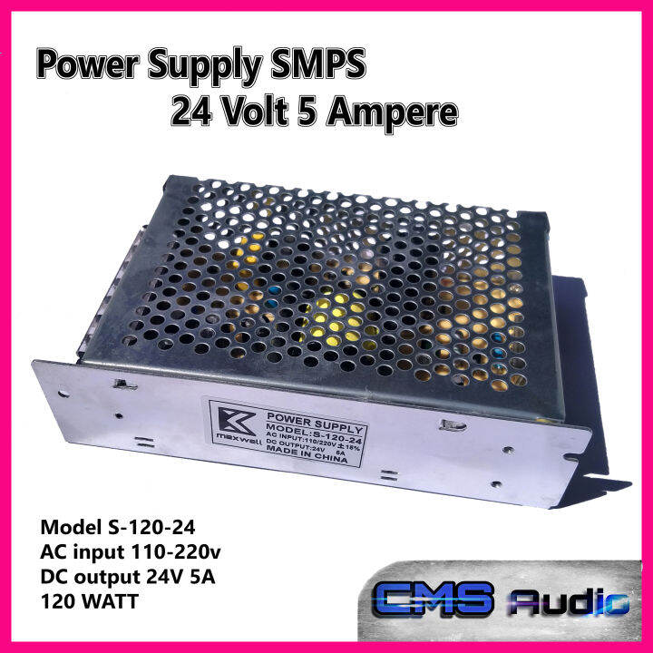 SMPS Swithching Power Supply 24 Volt 5 Ampere Jaring, adaftor 24v 5a High quality | Lazada Indonesia