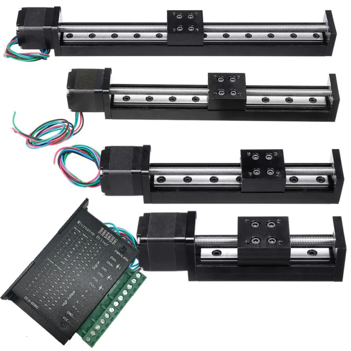 T-type Sliding Table Rail Linear Stage Transport Platform 50~200mm ...