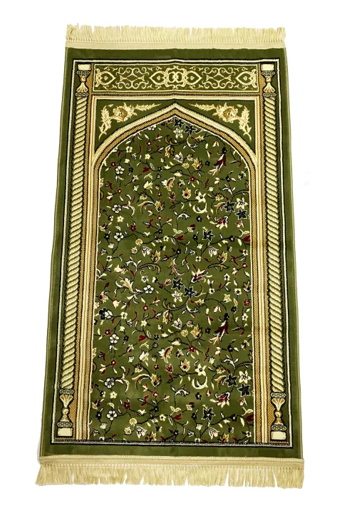 SEJADAH RAUDAH RAUDHAH ORIGINAL DESIGN MASJID NABAWI MADINAH HIJAU 7mm ...