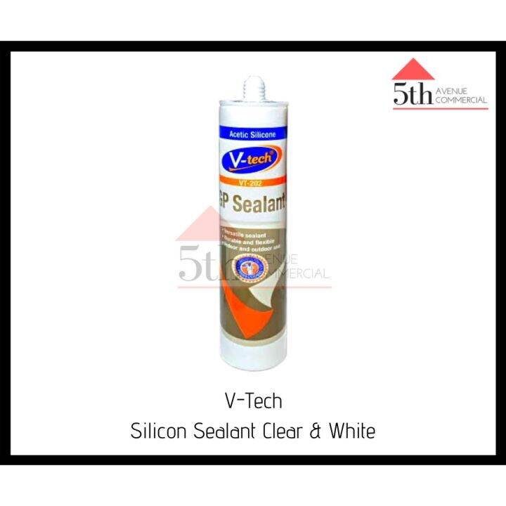 V-Tech Silicone Sealant White & Brown | Lazada PH