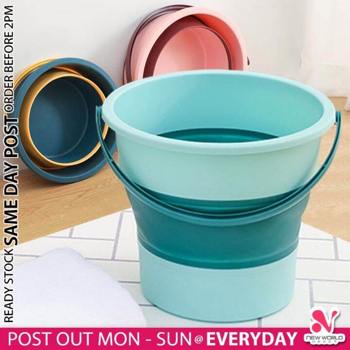 𝗨𝗡𝗜𝗤𝗨𝗘 𝗣𝗢𝗣 𝗨𝗣 》Collapsible Water Bucket Portable Multifunction Camping ...