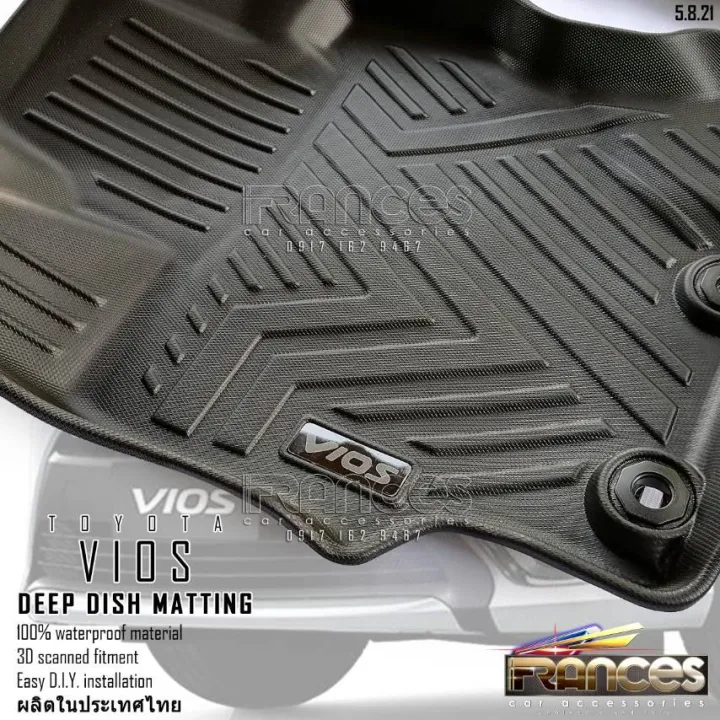 Toyota Vios 2015-2022 V3 Deep Dish Matting Thailand Made ( car ...