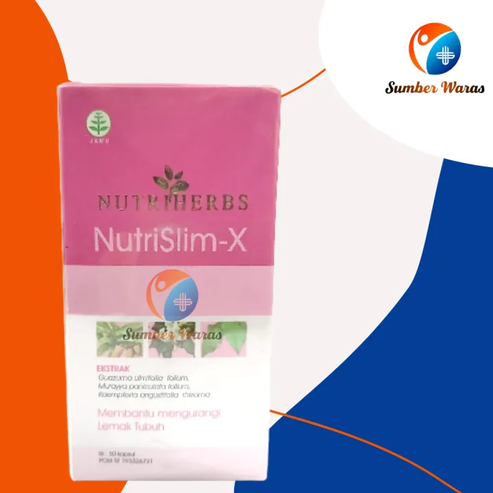 NUTRIHERBS NUTRISLIM-X BOTOL 60 KAPSUL | Lazada Indonesia