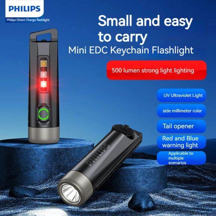 LED Mini Flashlight Keychain UV Ultraviolet Light Rechargeable Led ...