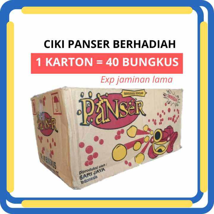Chiki Panser 1 dus Murah Isi 40 Bungkus Berhadiah | Lazada Indonesia