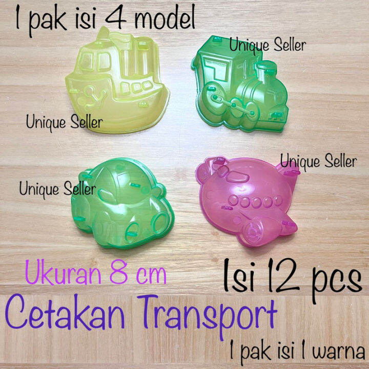 [Isi12] Cetakan Jelly Puding Mobil Kapal Pesawat Kereta Api Transport / Cetakan Pudding Jely ...