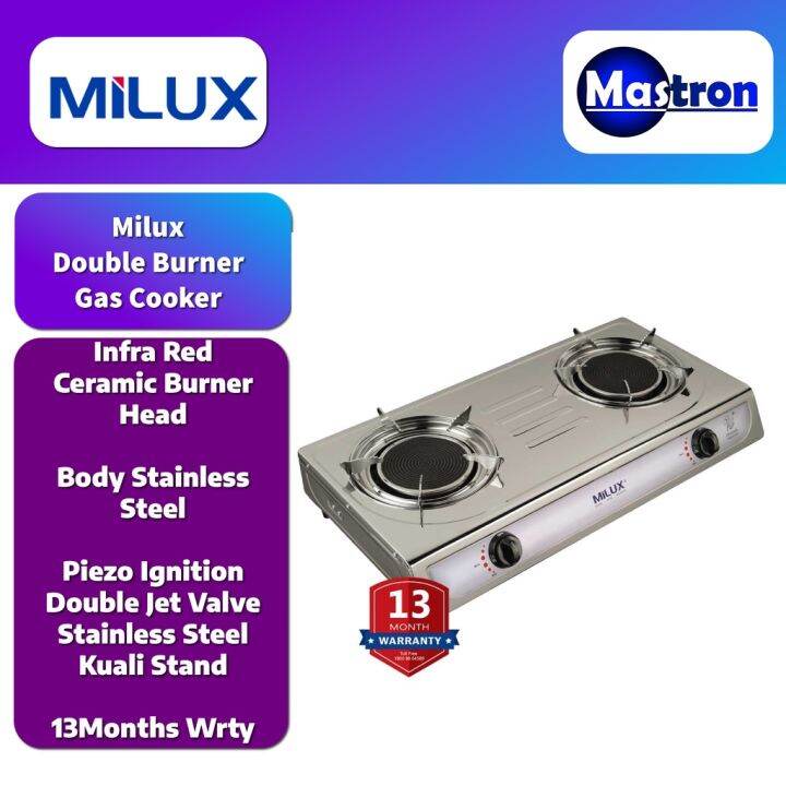 Milux Infra-Red Gas Cooker (MSS-8122IR) | Lazada