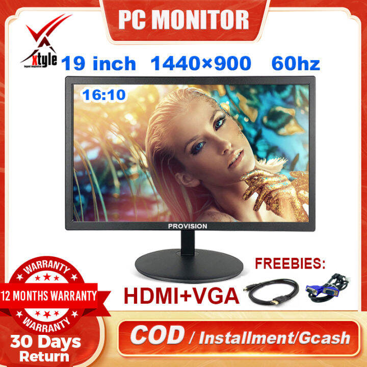 PC Monitor Computer Monitor PROVISION PRO19H 19 Inch LED Monitor, HD 19 ...