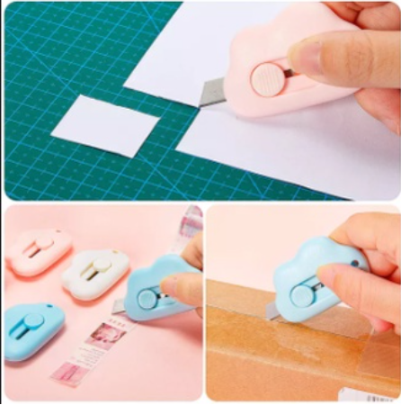 VG Portable Stationery Cutters Mini Cutter Cloud Design Razor Blade ...