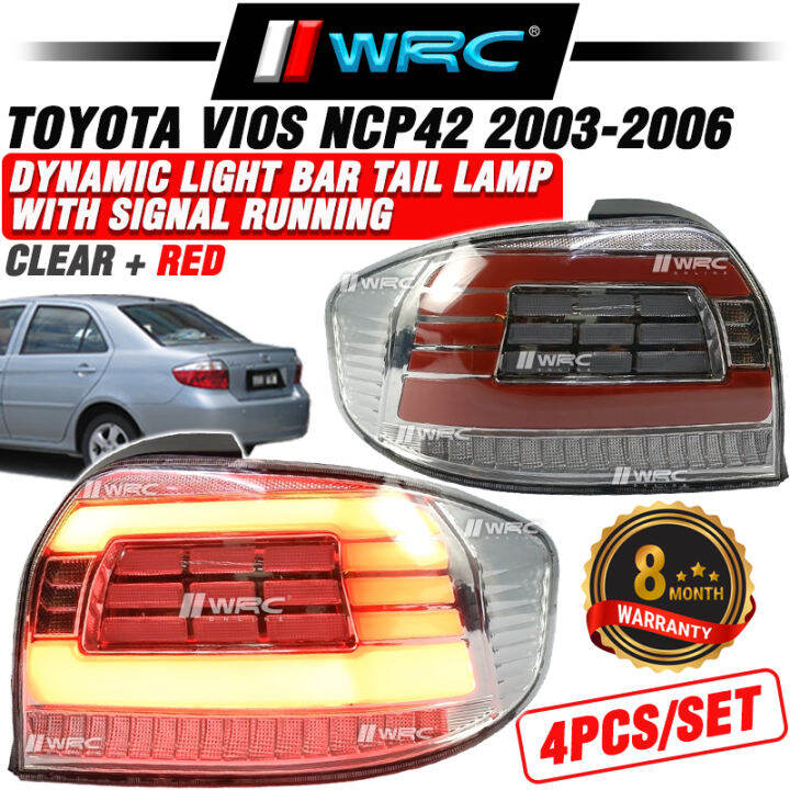 Toyota Vios NCP42 2003 - 2006 Dynamic Light Bar Tail Lamp With Signal ...