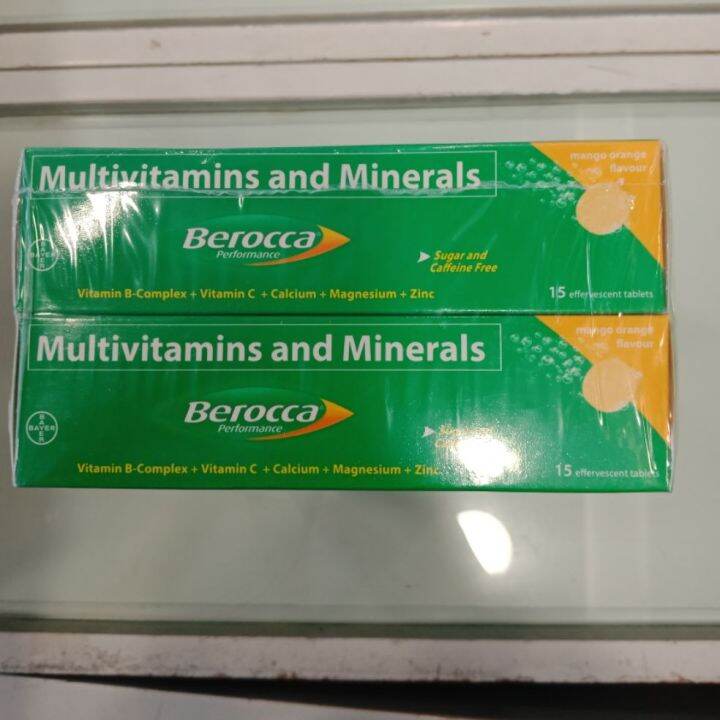 Berocca 15pcs,pack of 10packs. mango orange flavor | Lazada PH