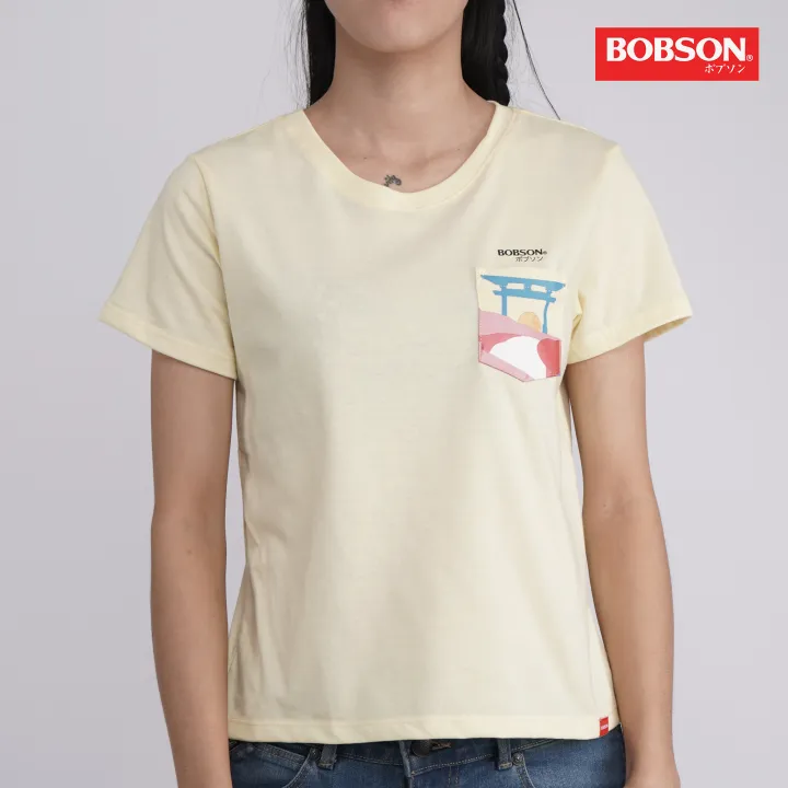 Bobson Ladies Basic Tees Boxy Fit 105387-U (Flan) | Lazada PH