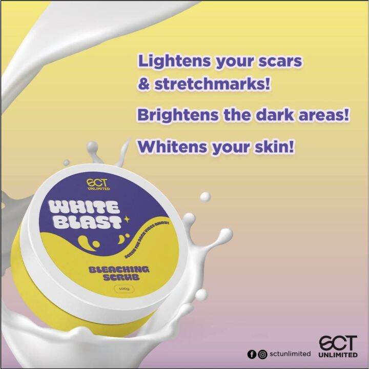 Authentic Skin Can Tell Unlimited White Blast Bleaching Scrub 100g ...