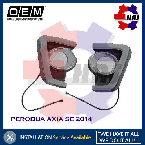 PERODUA AXIA SE 2014 FRONT BUMPER LAMP FOG LAMP SPORT LIGHTS SET | Lazada