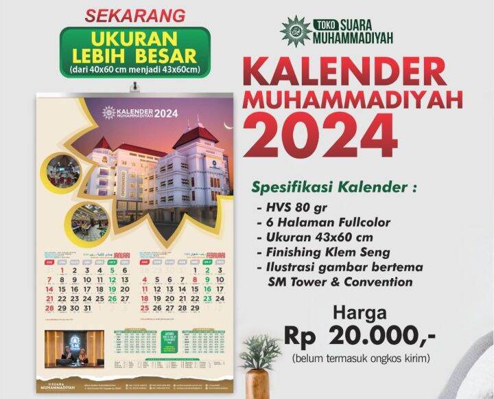 Kalender Muhammadiyah 2024 | Lazada Indonesia