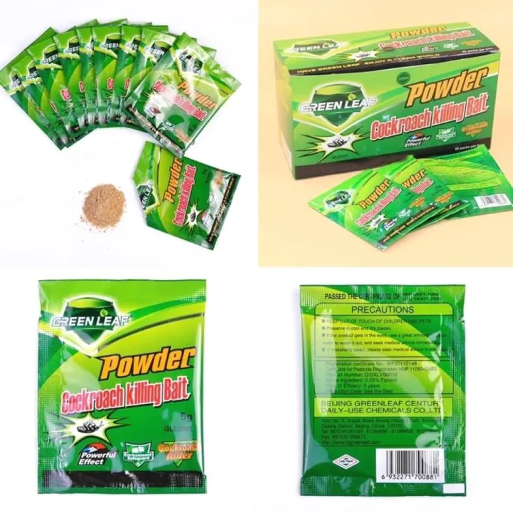 Effective Green Leaf Powder Cockroach Killing Bait pests insect and ...