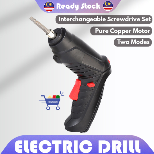 Cordless Electric Screwdriver Drill 3.6V Rechargeable Multifunction ...